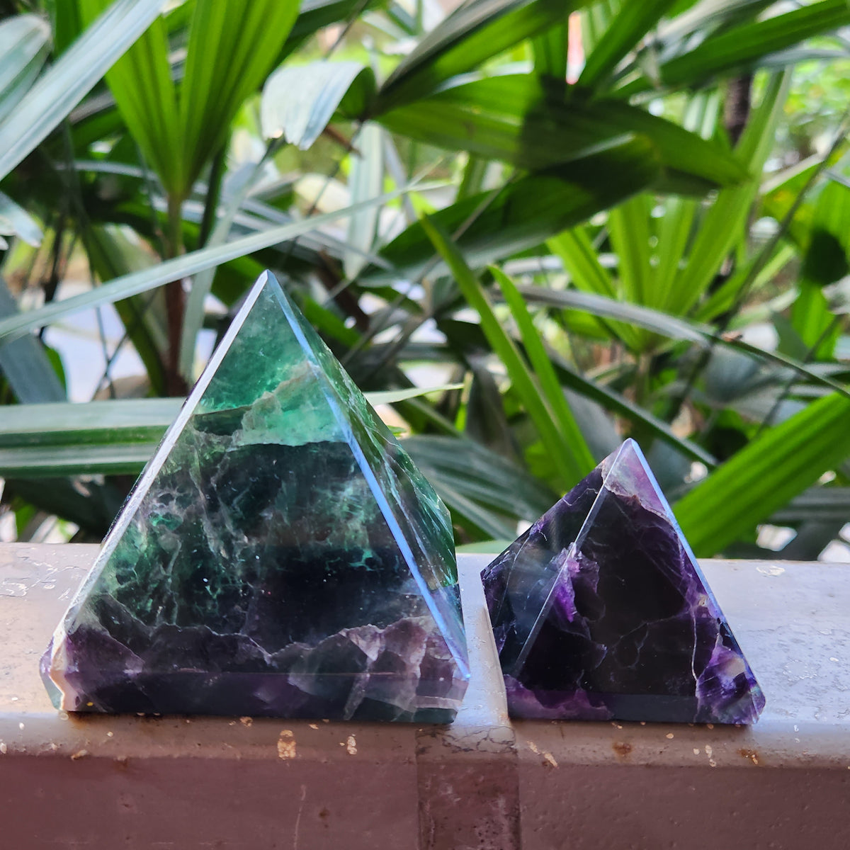 Buy Natural Fluorite Pyramids Online for Focus, Intuition, Mental ...