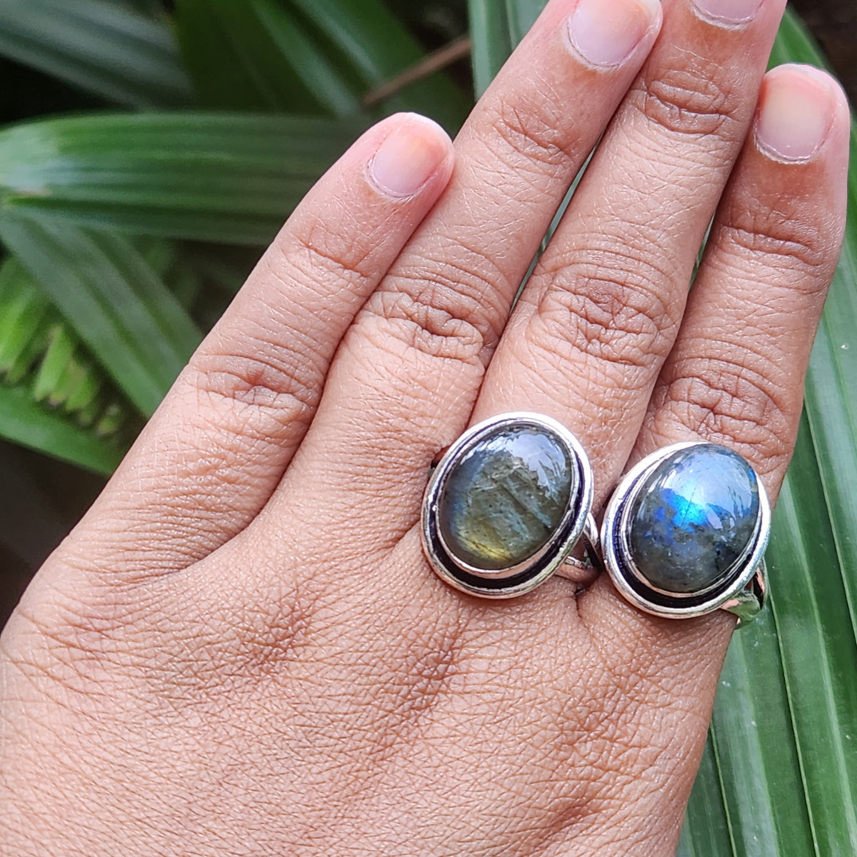 Buy Certified Labradorite Oval Rings Online - Know Price and Benefits ...