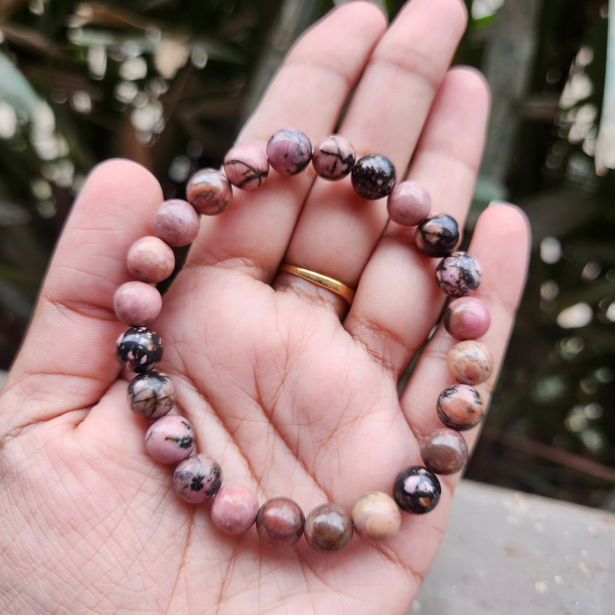 Buy Certified Rhodonite Bracelet Online - Know Price and Benefits — My ...