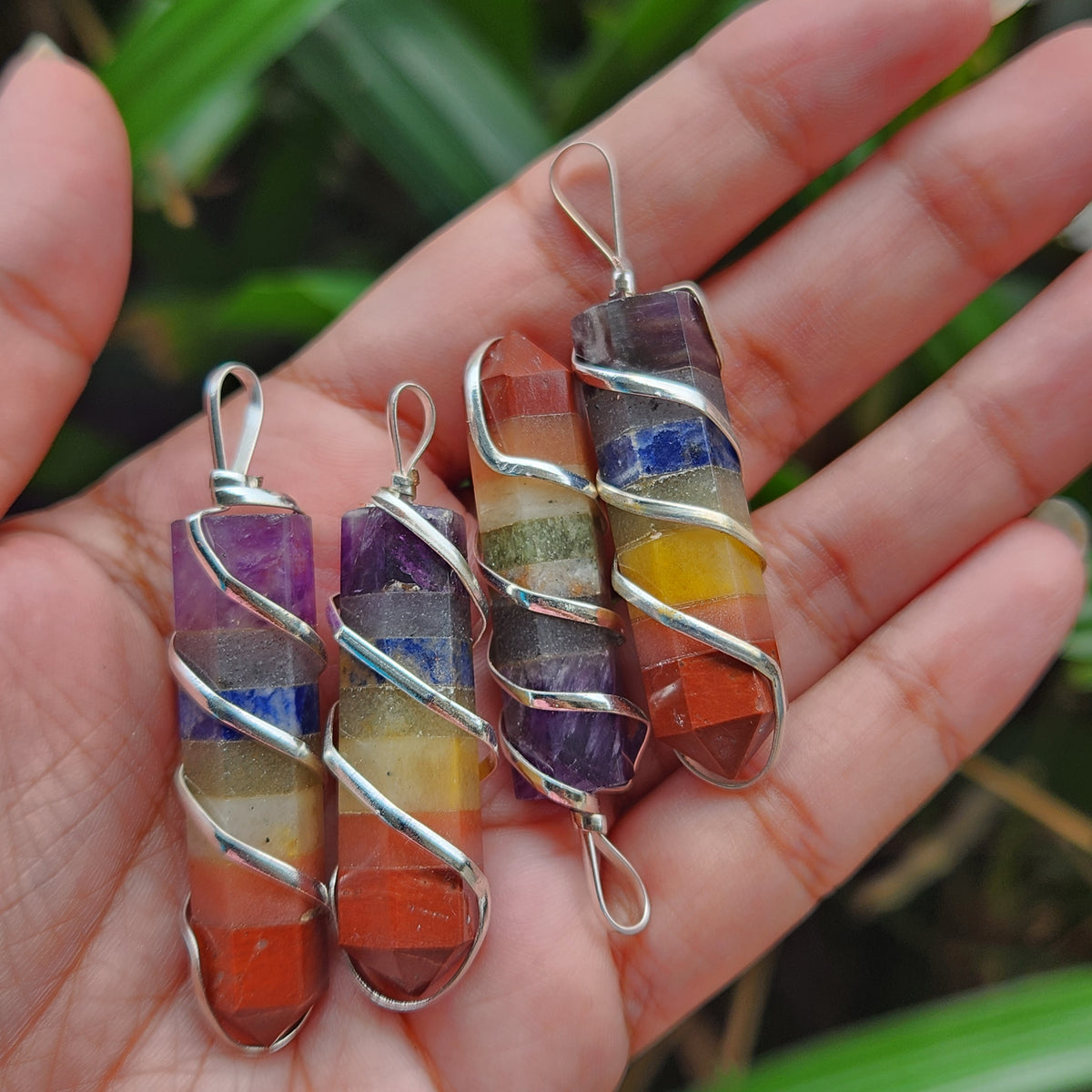Buy Seven 7 Chakra Pencil Pendant Online - Know Price and Benefits — My ...
